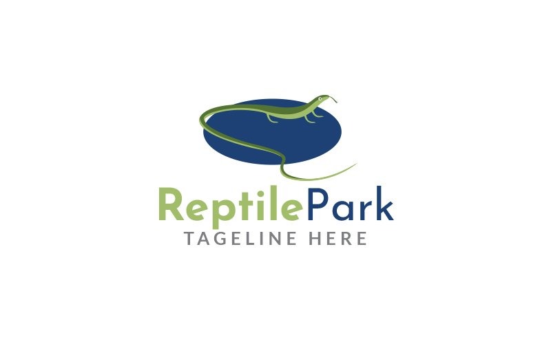 Reptile Park Logo Design Template #219047 - TemplateMonster