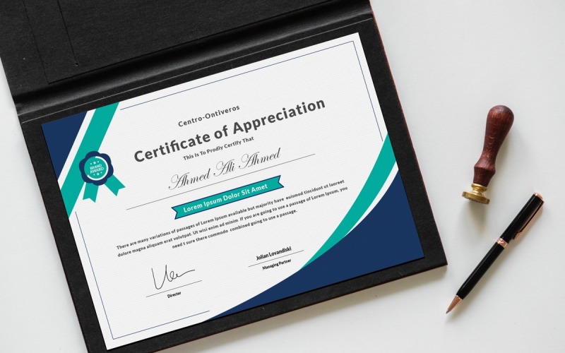 Modern Multi-purpose Certificate #219285 - TemplateMonster