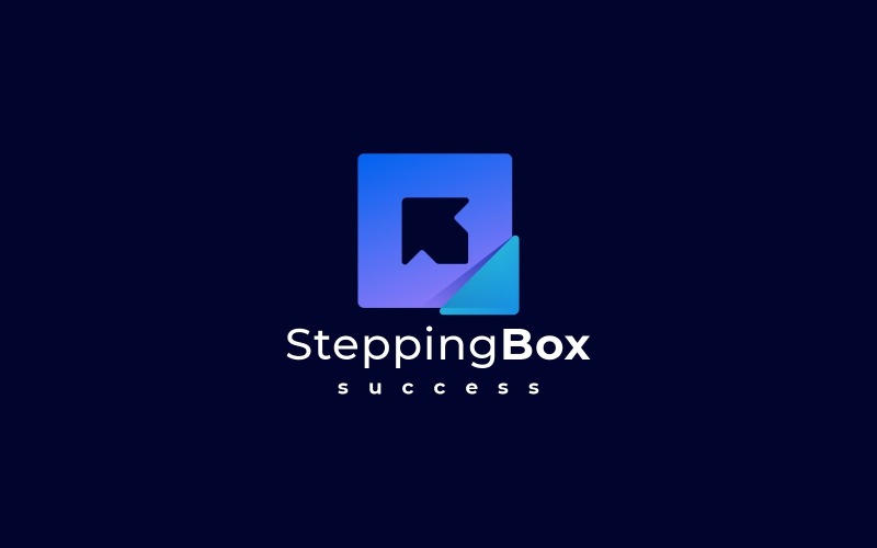 Stepping Box Gradient Logo Style #219624 - TemplateMonster