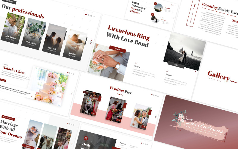 Save The Date Wedding Powerpoint Template - TemplateMonster