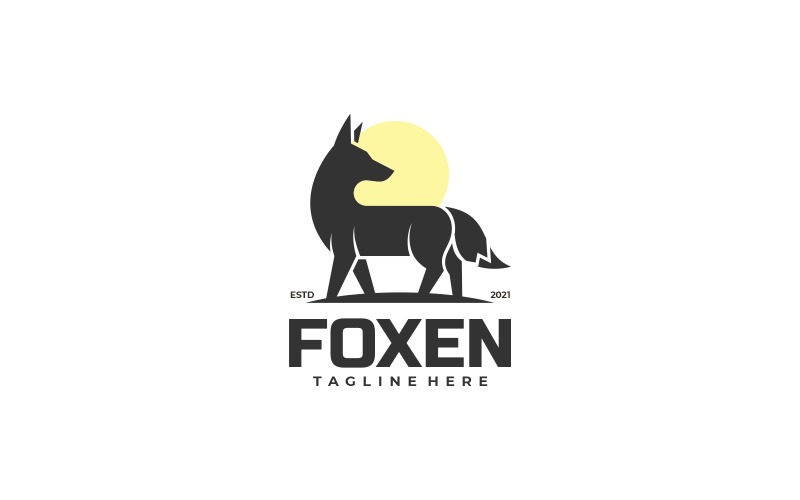 Foxen Silhouette Logo Style #220786 - TemplateMonster