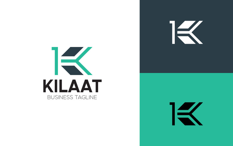 K Letter Kilaat Logo Design Template - TemplateMonster