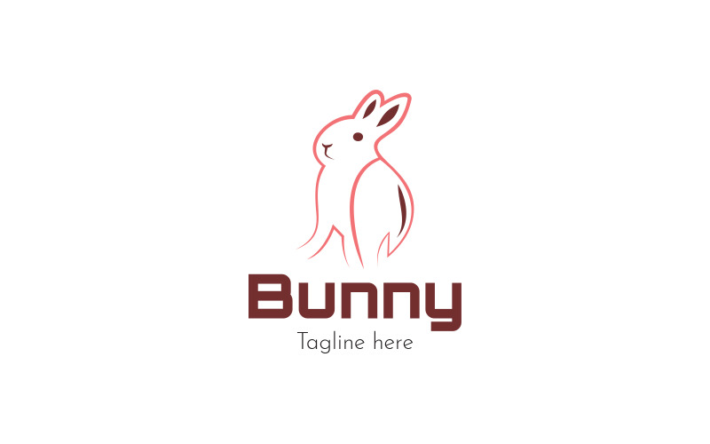 Rabbit Bunny Logo Design Template Vector - TemplateMonster