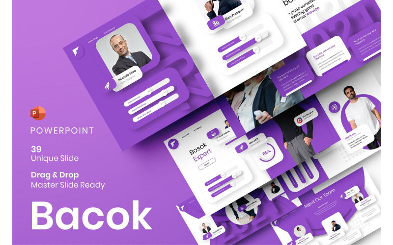 Bacok – Business PowerPoint Template - TemplateMonster