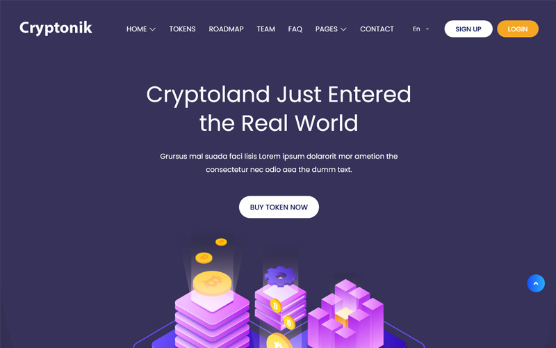 32+ Cryptocurrency Landing Page Templates by ⭐ TemplateMonster