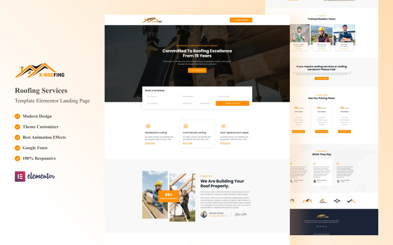 BuildIN - Architecture Services Ready to use Elementor Template
