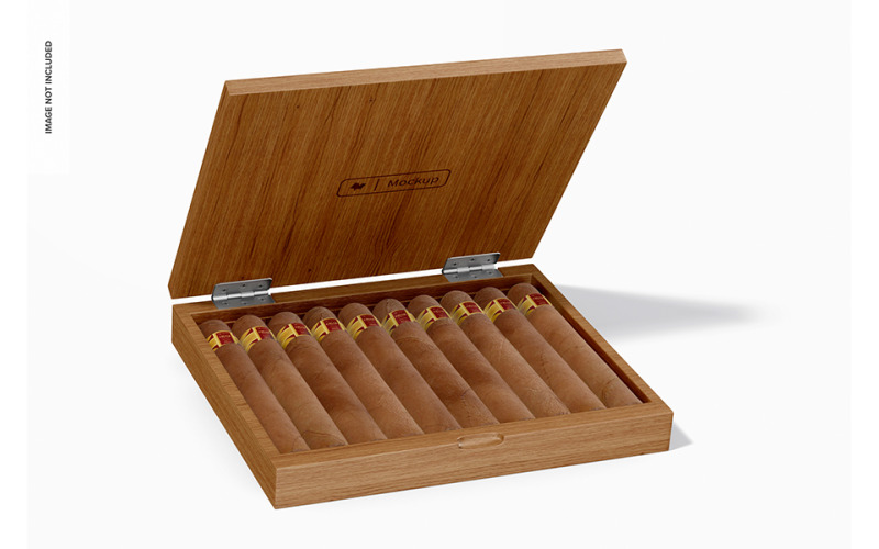 Cigarrate Box Brown Mockup #221368 - TemplateMonster