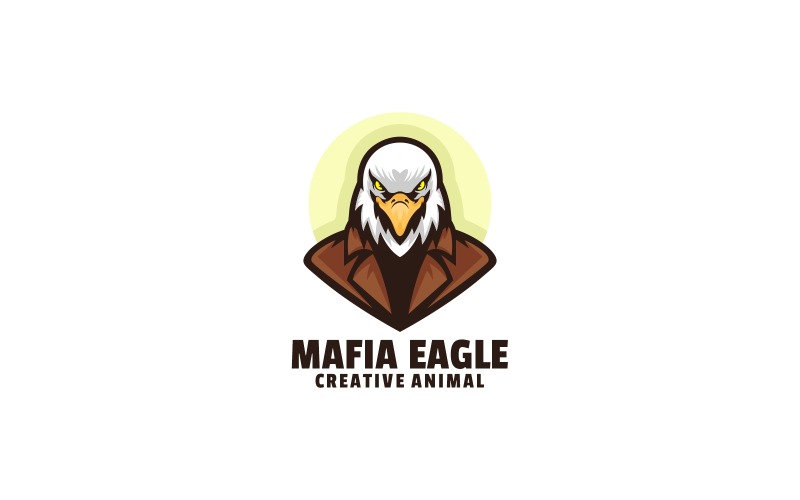 Mafya Kartalı Basit Maskot Logosu #221391 - TemplateMonster