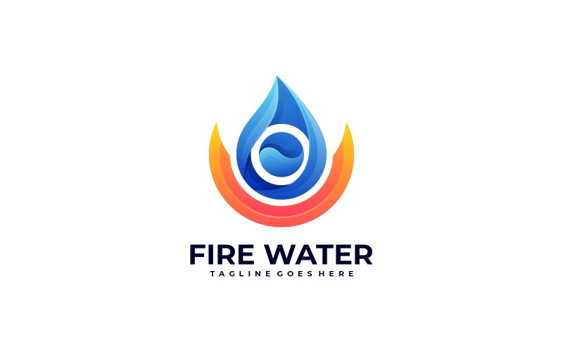 Brand vatten gradient logotyp stil #221865 - TemplateMonster