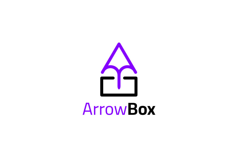 Arrow Box - Dual Meaning Logo #222010 - TemplateMonster