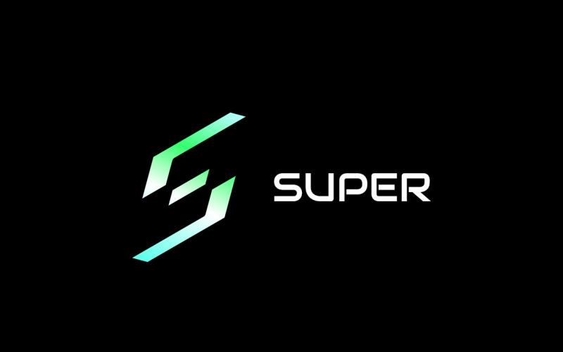 S Dynamic Tech Logo mit Farbverlauf #222191 - TemplateMonster