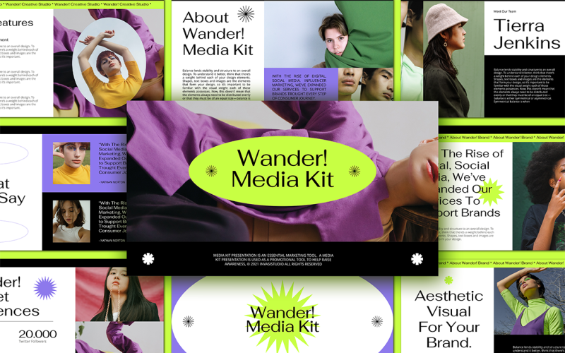 Wander! - PowerPoint Presentation #222140 - TemplateMonster