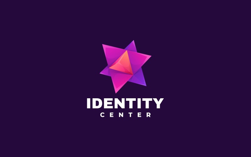 Identity Center Gradient Logo #222226 - TemplateMonster