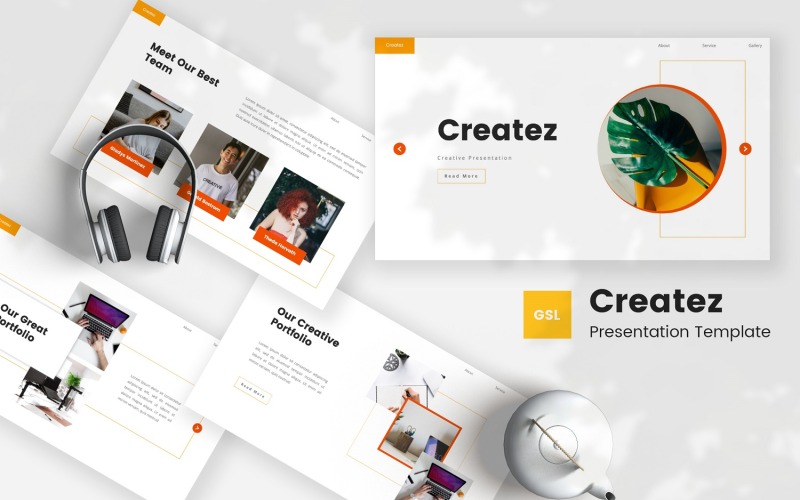 Createz — Creative Google Slides Template - TemplateMonster