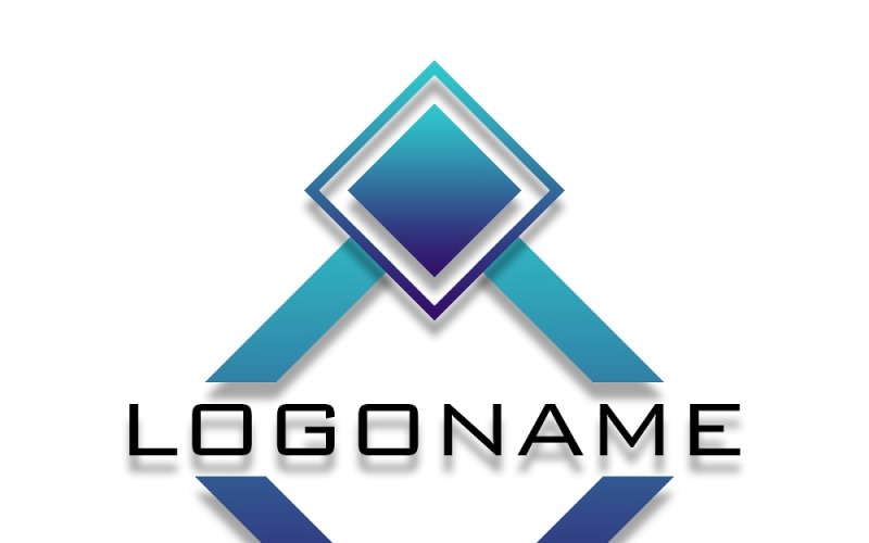 Logo : Modèle de conception de losange - TemplateMonster
