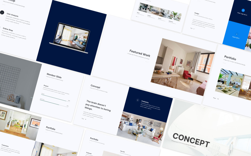Concept Minimal Google Slides Template - TemplateMonster