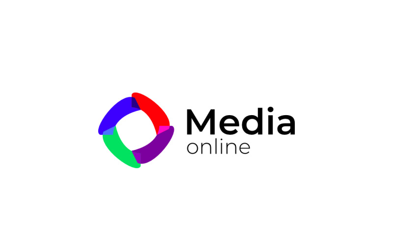 Abstract Colorful Media Logo #223496 - TemplateMonster