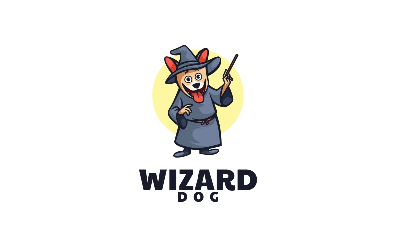 Wizard Dog Cartoon Logo Style #223618 - TemplateMonster
