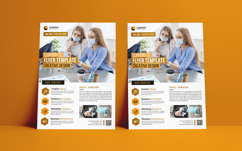 Company Project Business Flyer V.005 - TemplateMonster