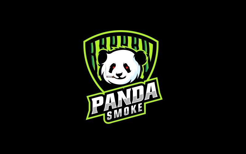 Panda Smoke Sport und E-Sport-Logo #224597 - TemplateMonster
