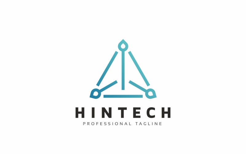 Triangle Tech Lab Logo Template #224692 - TemplateMonster
