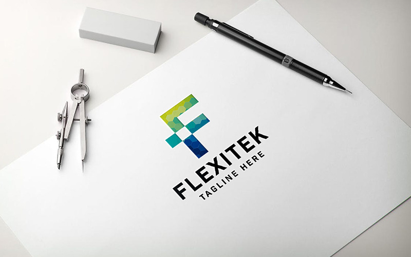 Flexitek Letter F Pro Logo #224918 - TemplateMonster