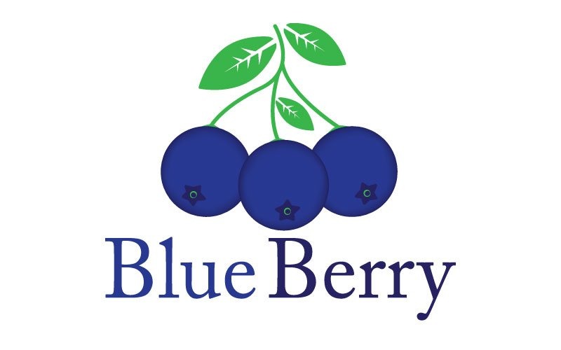 Blue Berry Logo für Unternehmen und Unternehmen