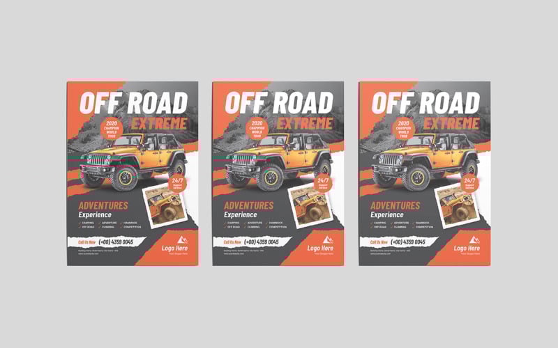 Off Road Extreme Poster Template #226584 - TemplateMonster