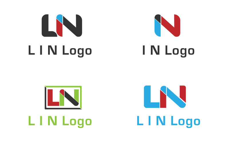 LIN-and-IN-Logo-Vector-Template #226604 - TemplateMonster