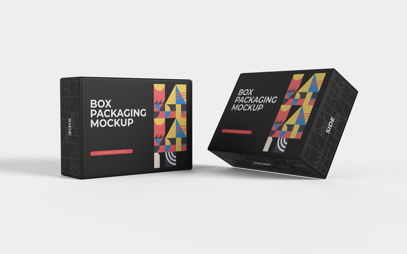 Box Packaging Mockup PSD Template Vol 19 - TemplateMonster