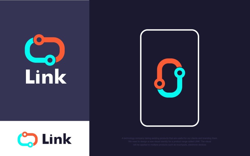 Link Logo Icon Design Vector Concept, Technology Logo Icon Design Template