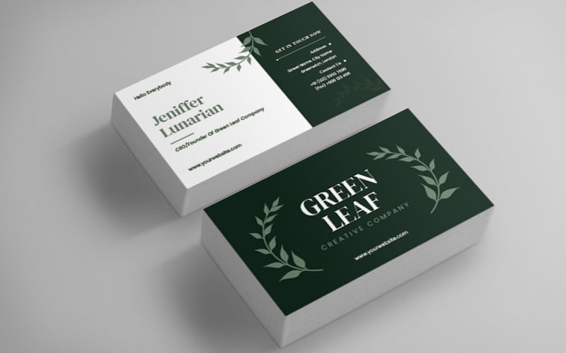 Nature Business Card Template #228192 - TemplateMonster