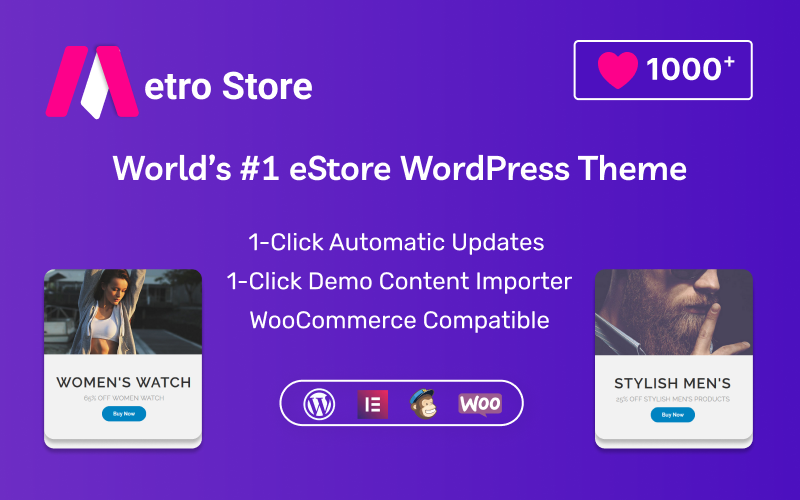 Metro Store gratuit - Thème WooCommerce pour magasin de mode