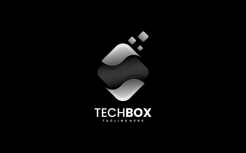 Tech Box Gradient Logo Style #228779 - TemplateMonster