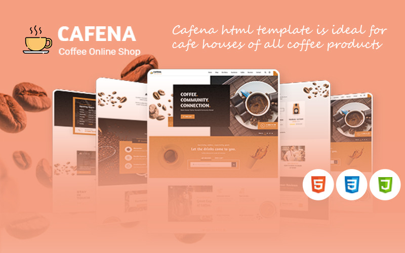 20+ Coffee Shop Bootstrap HTML-webbplatsmallar - TemplateMonster