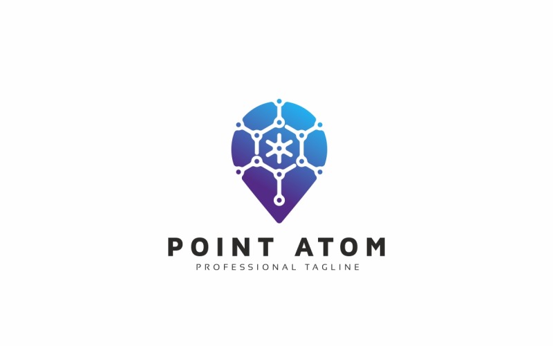 Point Atom Tech Logo Şablonu #229660 - TemplateMonster