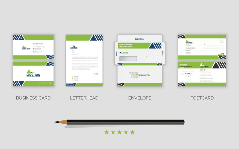 Corporate Print Identity Design #229918 - TemplateMonster