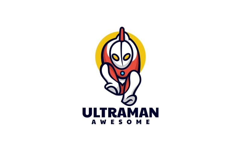 Ultraman Mascot Cartoon Logo #230015 - TemplateMonster