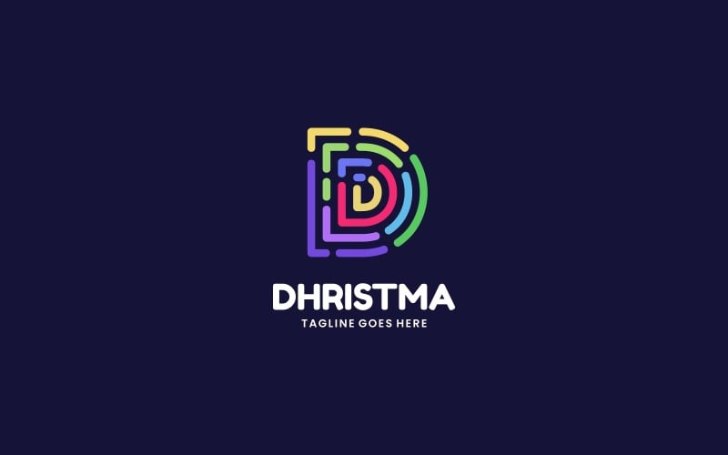 Letter D Colorful Logo Style #230137 - TemplateMonster