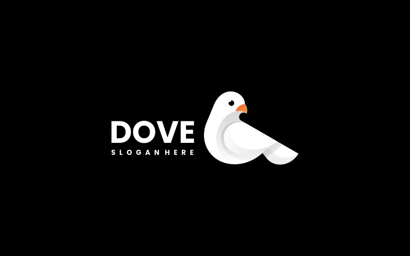 Dove Simple Logo Template #230352 - TemplateMonster