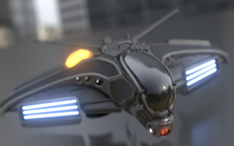 Unity Space Fighter HD 3d Model #230499 - TemplateMonster