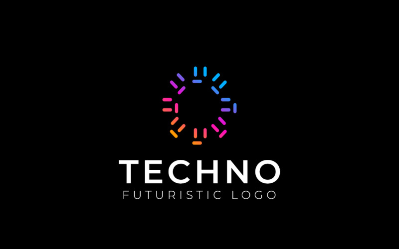 Tech Round Gradient Circle Logo #231098 - TemplateMonster