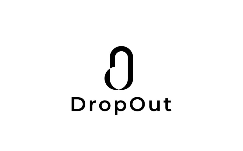 Monogram DO Drop Out logo #231235 - TemplateMonster