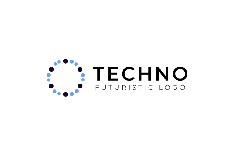 Circle Dots Techno Lab Logo #231484 - TemplateMonster