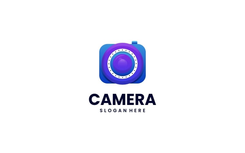 Camera Gradient Logo Style #231675 - TemplateMonster