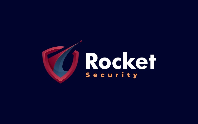 Rocket Security Gradient Logo #231625 - TemplateMonster