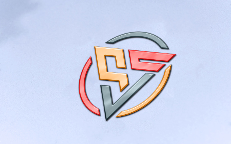 Perspective 3d Logo Mockup Design Psd Template