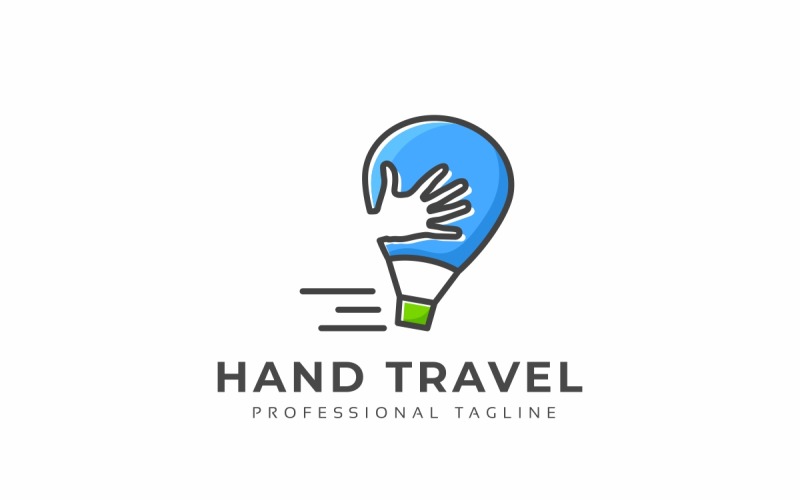Hand Travel Logo Template #232002 - TemplateMonster