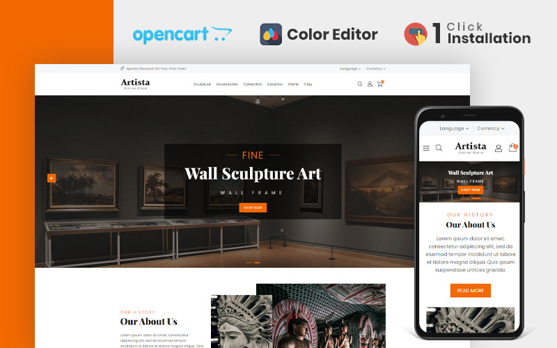 Art Store Website Templates - 75 Best Art Shop Web Themes
