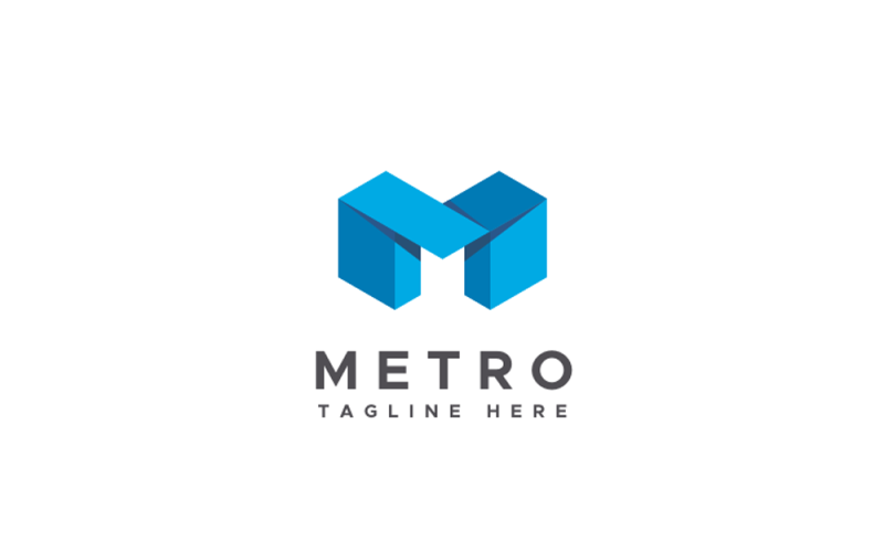 Metro - Letter M Logo Template #232331 - TemplateMonster